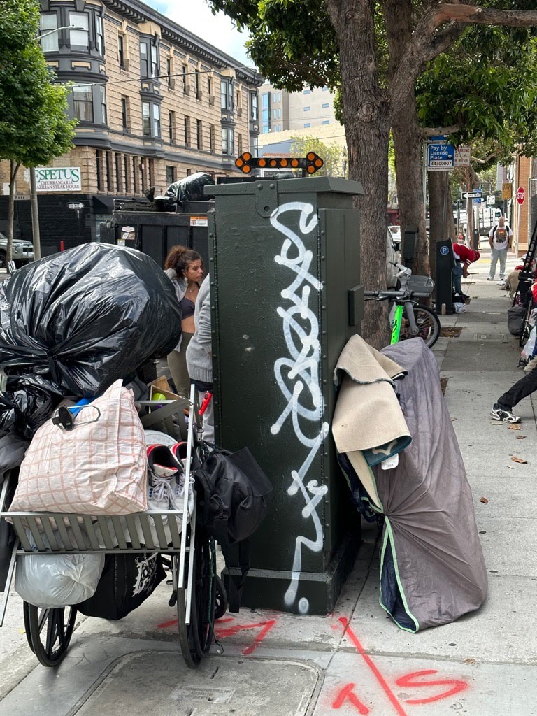 Encampments on Page and Gough - Hayes Valley San Francisco