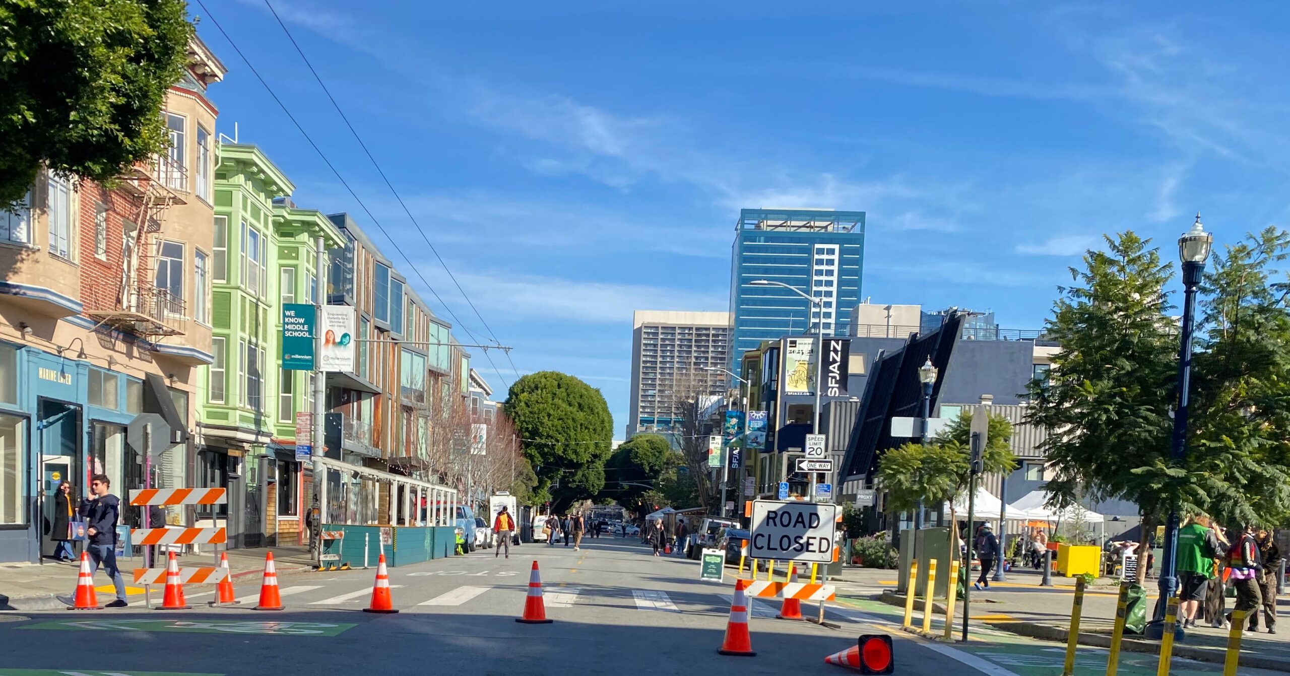 Hayes Street Closure Activity January 10, 2026 - Hayes Valley San Francisco